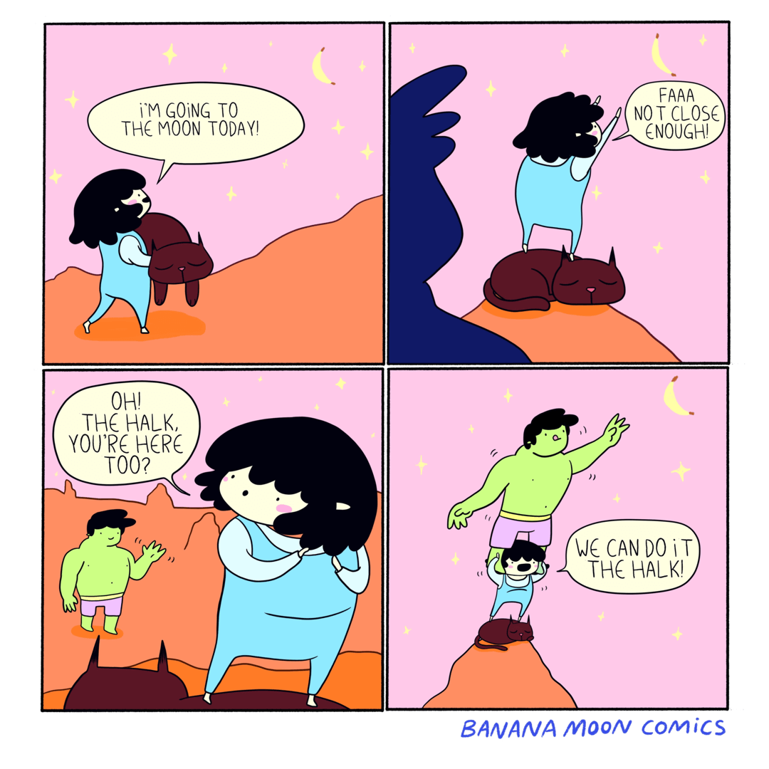 Going to The Banana Moon - Banana Moon Comics